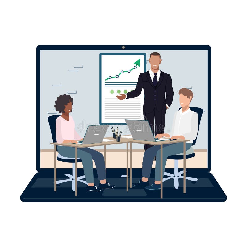 Business Men and Women Confer, Study, Hold a Seminar, Conference and ...