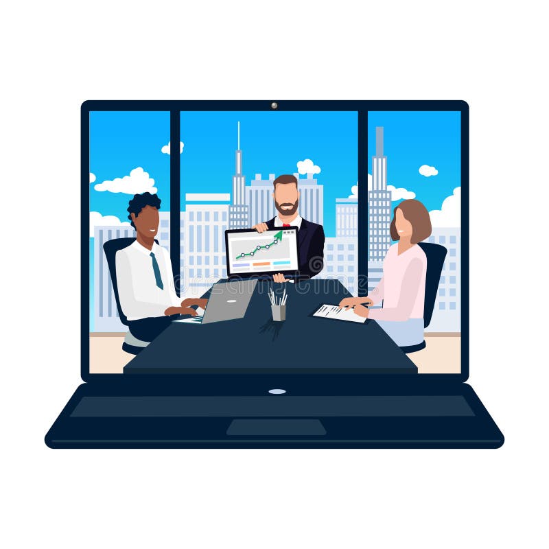 Business Men and Women Confer, Study, Hold a Seminar, Conference and ...