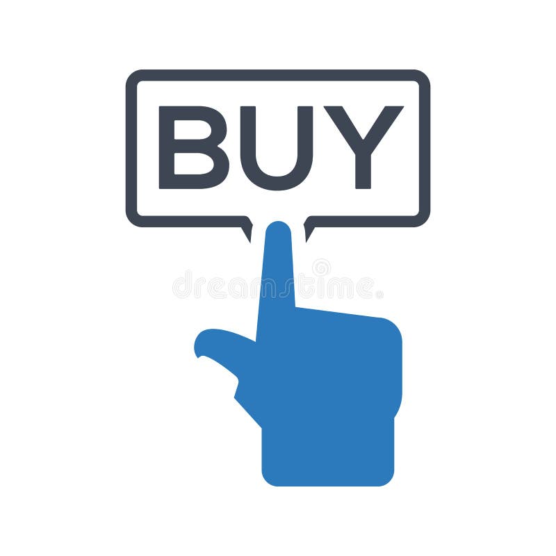 Online Buy, Shopping Click Icon Stock Vector - Illustration of internet ...