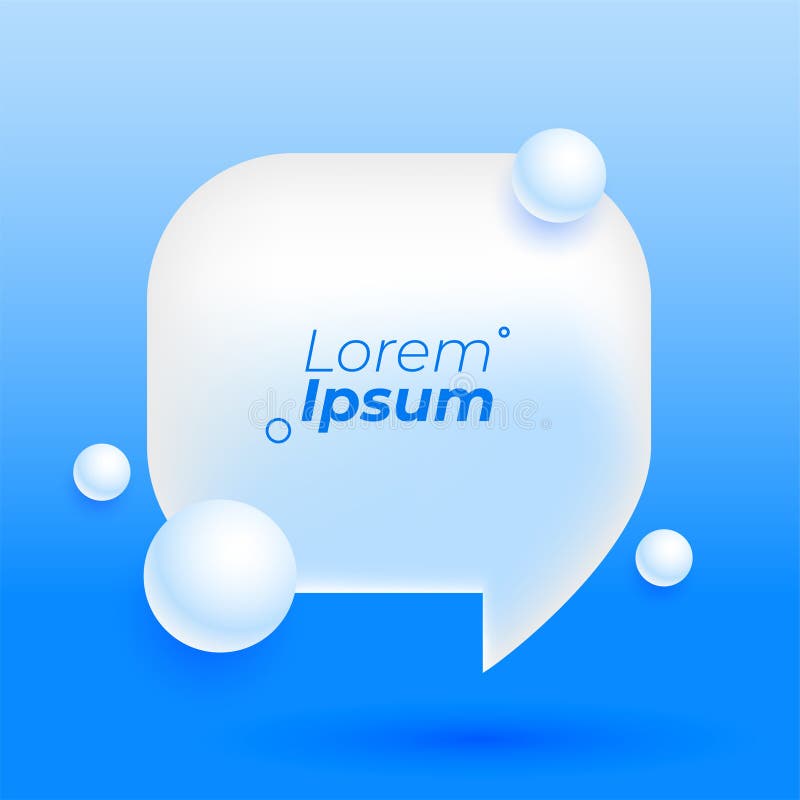 Online Chat Bubble Blank Template for Online Discussion or Talk Stock ...