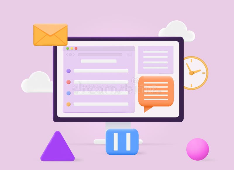 Online chat concept stock vector. Illustration of concept - 228000456