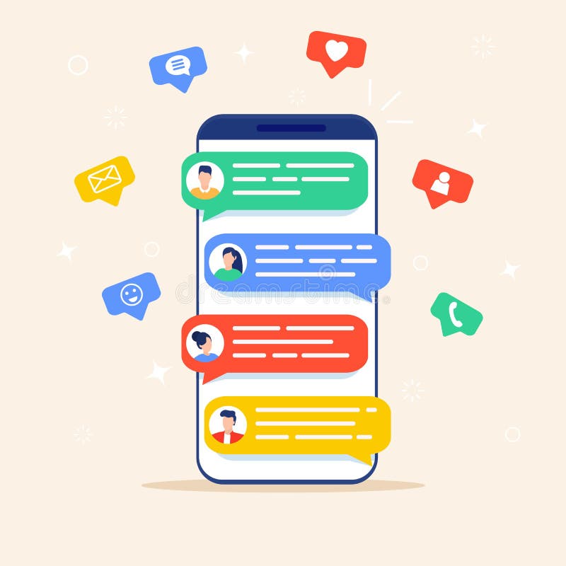 Online Chat Concept ,Internet Network People Chat,live Support Stock ...