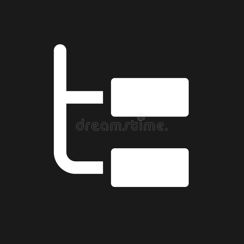 Online Chat Thread Pixel Dark Mode Glyph Ui Icon Stock Vector ...