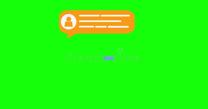 Mobile chat animation. stock footage. Video of animation - 212998534