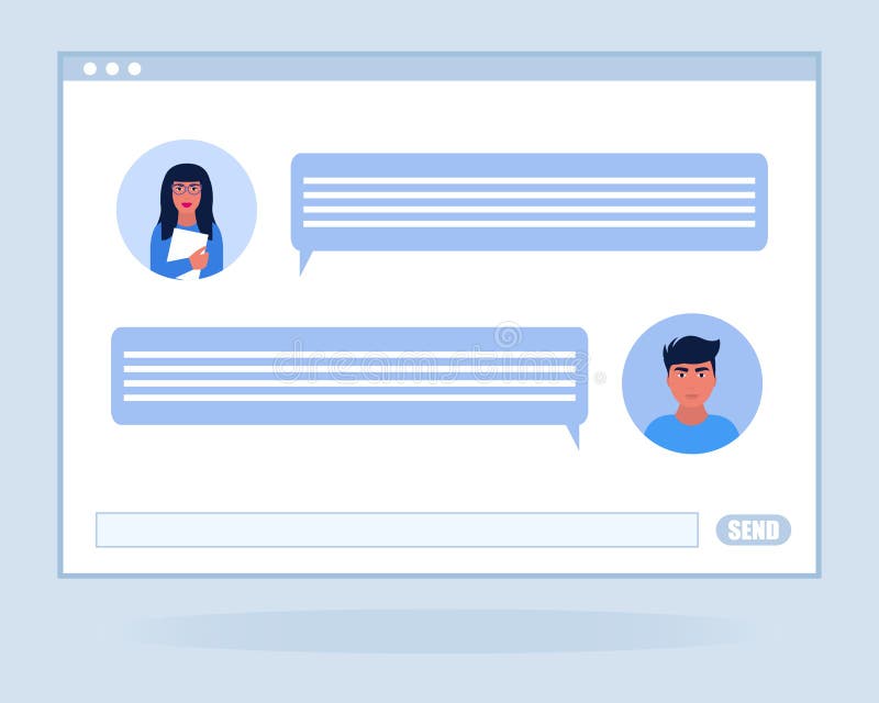 Online chatting stock vector. Illustration of medicine - 201971409