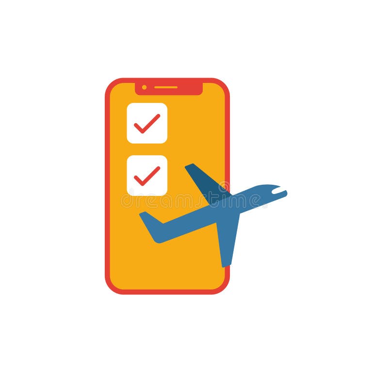 Online Check in Icon. Flat Creative Element from Airport Icons ...