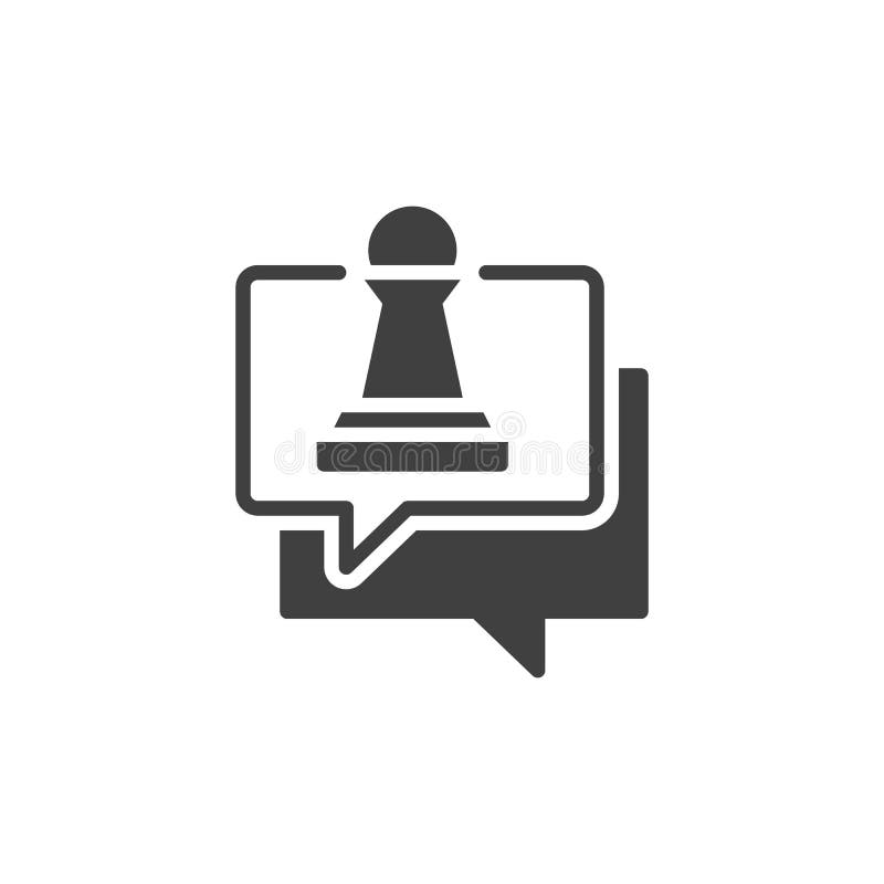 Chess Play Logo, Simple Style Stock Vector - Illustration of chess ...