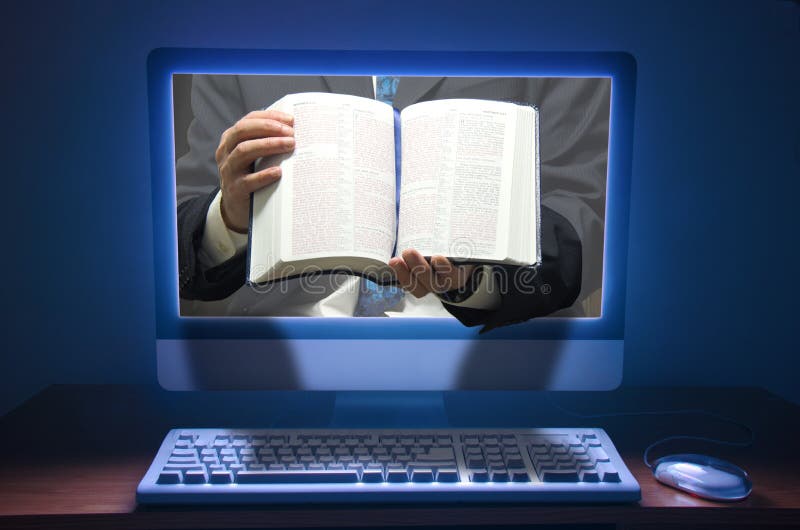 Online Virtual Church Ministries, Mass, Bible Studies Stock Photo ...
