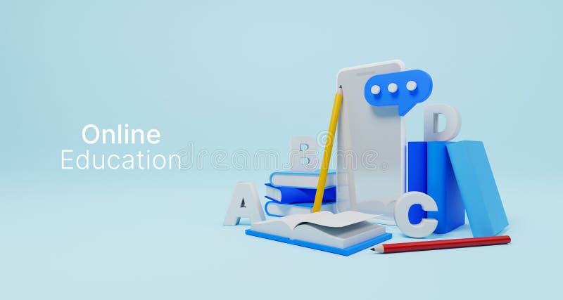 Online Class, Online Education, E-learning Technology on Mobile ...