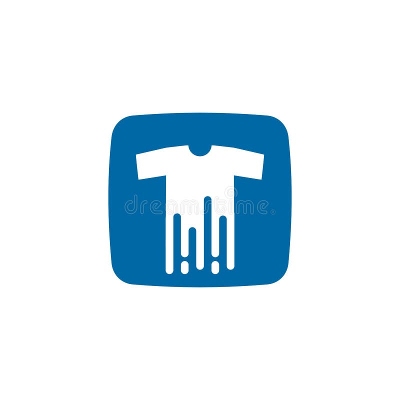 Online Clothes Laundry App Application Logo Design Stock Vector ...