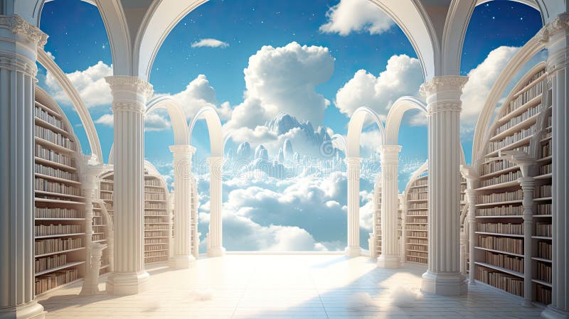 Online cloud library stock illustration. Illustration of device - 307624227