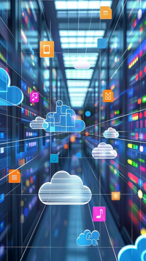 Online, Cloud Storage, Contact, Computing, Tablet, Phone Home Devices ...