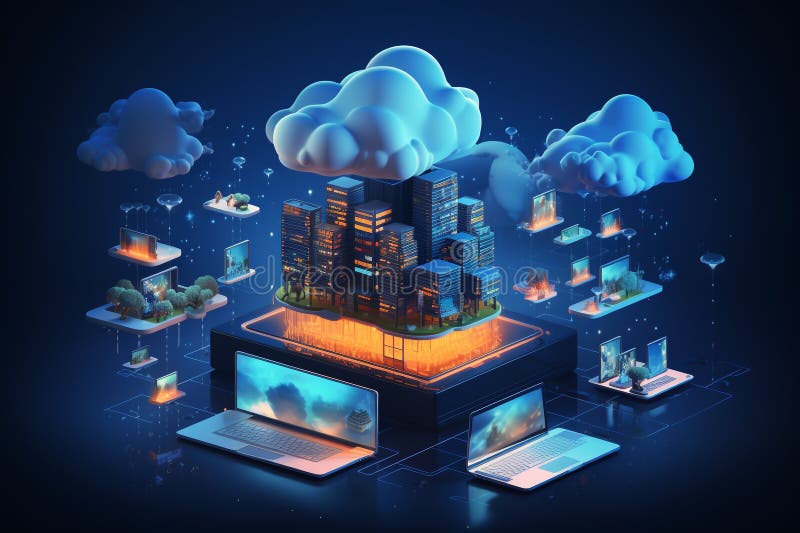 Online, Cloud Storage, Contact, Computing, Tablet, Phone Home Devices ...