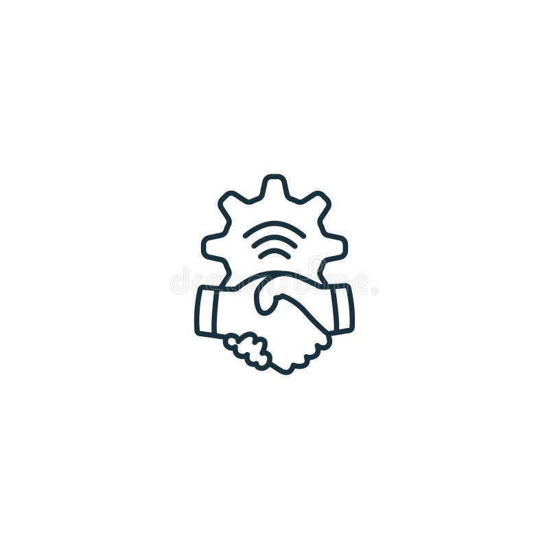 Online Collaboration Tools Icon Monochrome Simple Remote Work Icon For