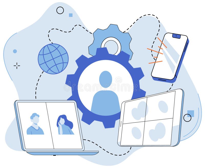 Online Communication. Access To Vast Amounts Knowledge is Readily ...