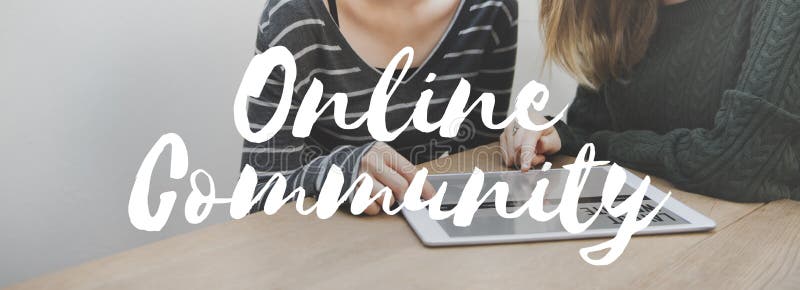 Online Community Sharing Communication Society Concept Stock Photo ...