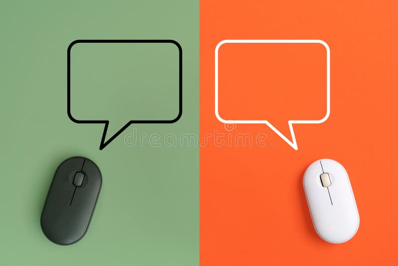 Computer Wireless Mouse Front View, Isolated on White or Transparent ...