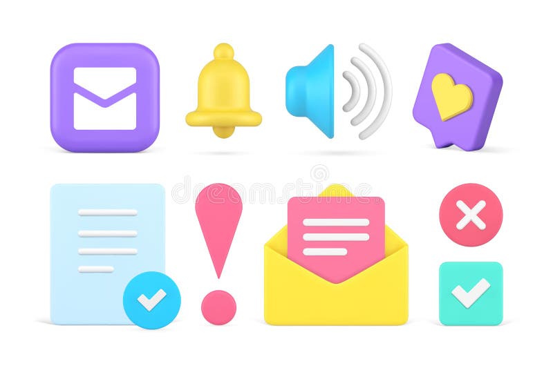 Texting Notification Stock Illustrations – 770 Texting Notification ...