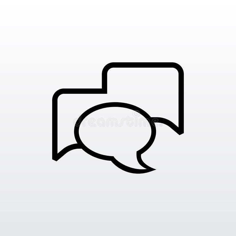 Online Communication Icon Design Vector Illustration. Digital Chat ...