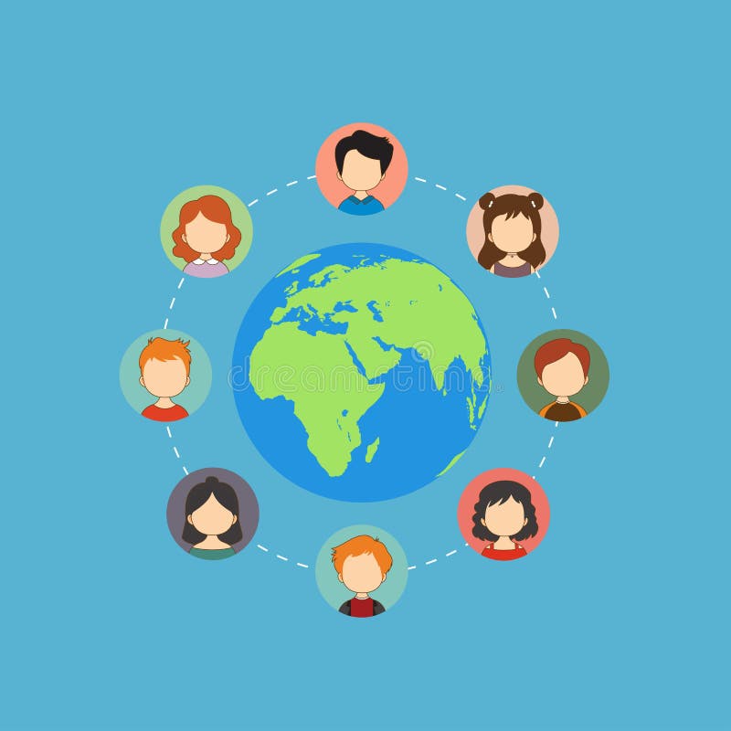 Community design idea stock vector. Illustration of group - 107361626