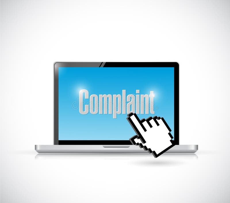 Complaint Button stock illustration. Illustration of press - 25356555