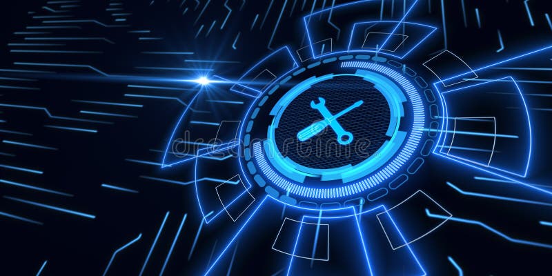 Online Concept of Technical Support for Internet Customers Stock ...