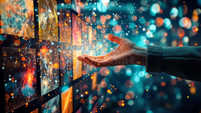 Online Connection: Video Stream, Digital Network, Web Interface ...