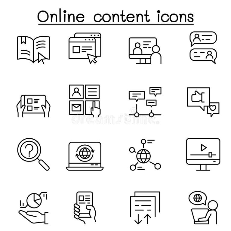 Content Icon Stock Illustrations – 259,292 Content Icon Stock ...