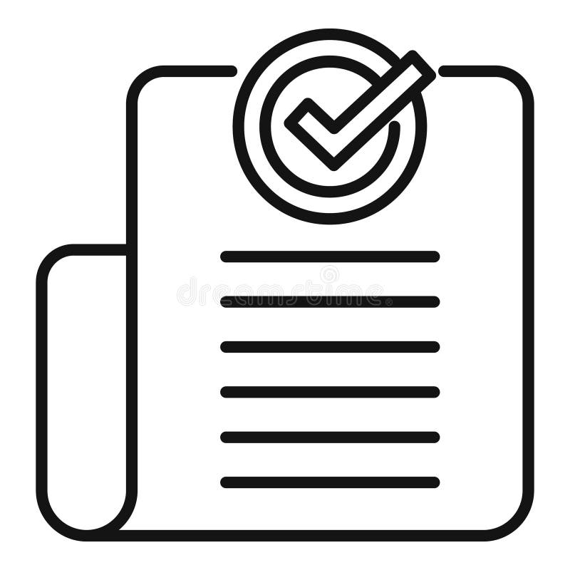 Online Control Documents Icon Outline Vector. Legal Consumer Access ...