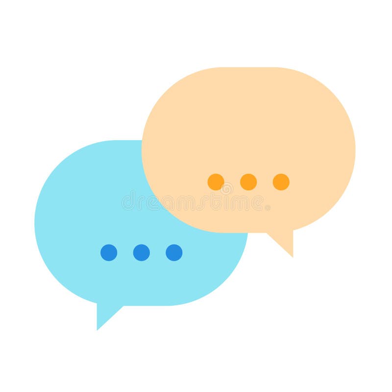 Online Conversation Vector Design Element Stock Vector - Illustration ...