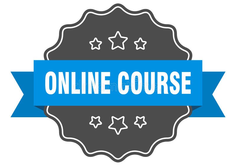Online Course Banner Template. Ribbon Label Sign. Sticker Stock Vector ...