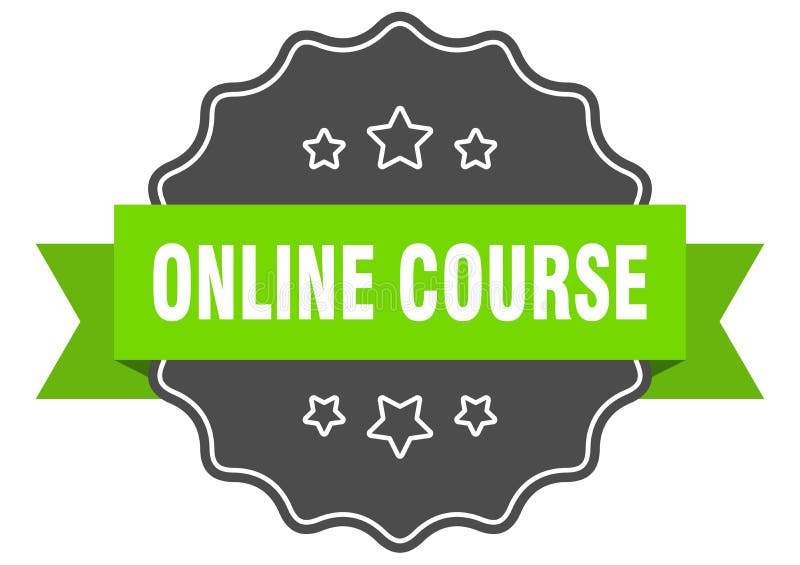 Online Course Label. Online Course Isolated Seal. Sticker. Sign Stock ...
