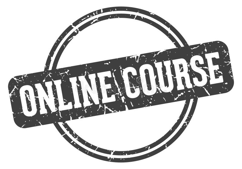 Online course stamp stock vector. Illustration of transparent - 360709706