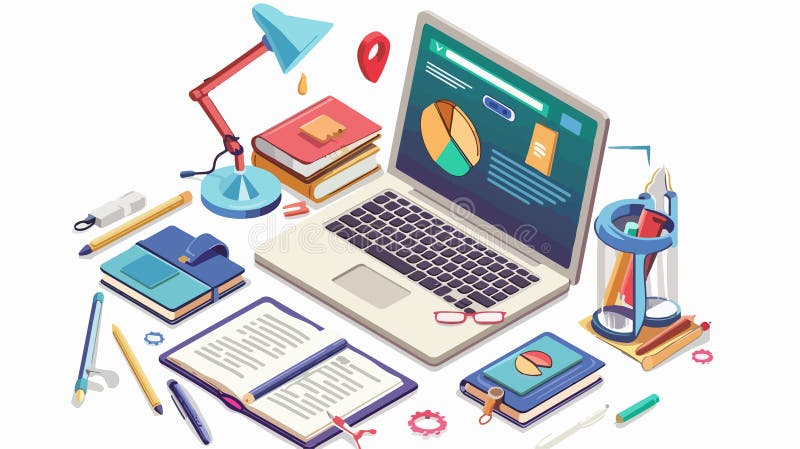 Online it Courses Abstract Concept Vector Illustration for Professional ...