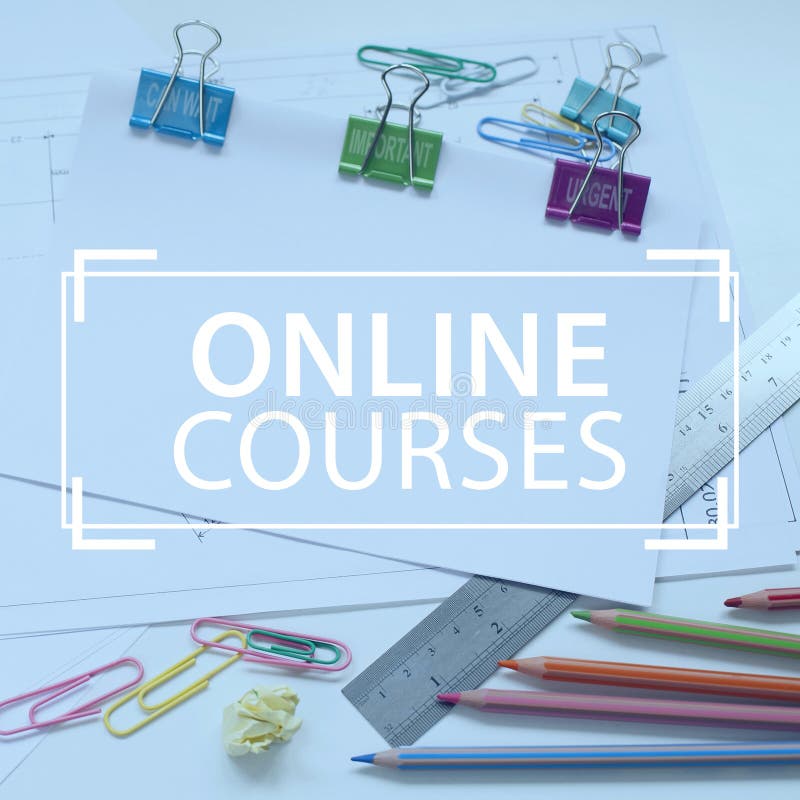 Online courses e-learning stock photo. Image of education - 84650652