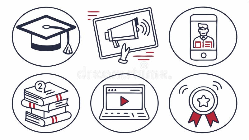 Online Courses and Learning Vector, E-learning and Digital Education ...