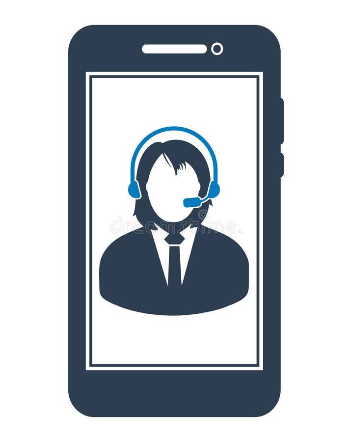 Online Customer Service Icon. Stock Vector - Illustration of help ...