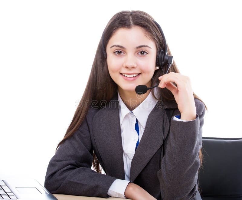 Online Customer Service Representative Stock Photo - Image of beautiful ...