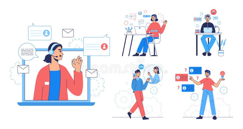 Online Customer Support Service, Personal Assistant, Client Help Center ...