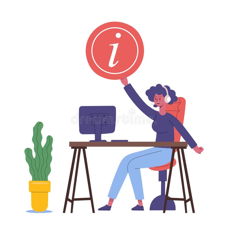 Online Customer Technical Support Personal Assistant Service. Hotline ...