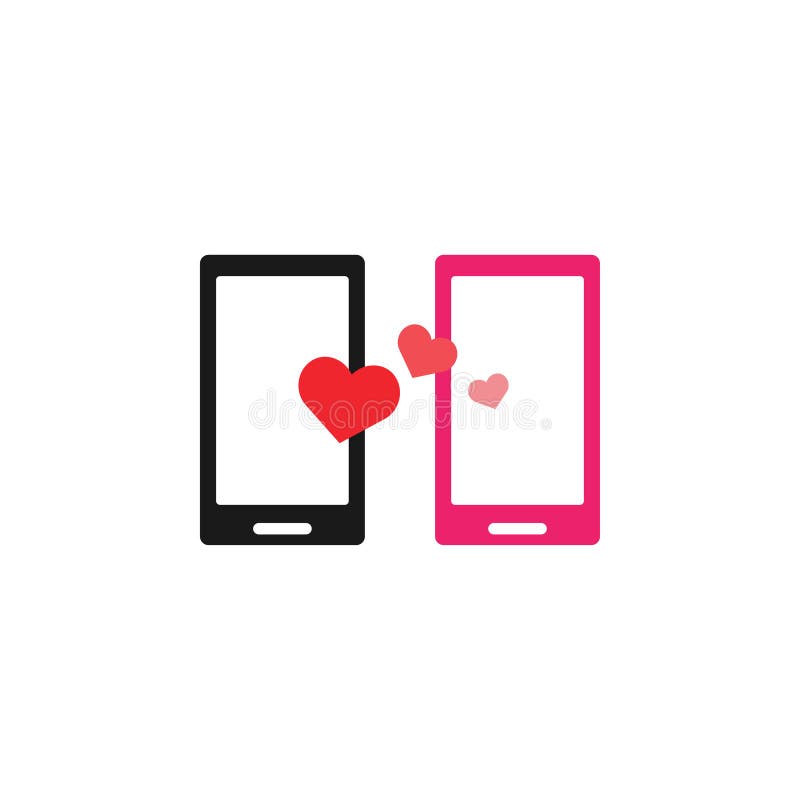 Online Dating Icon Design Template Vector Isolated Stock Vector ...