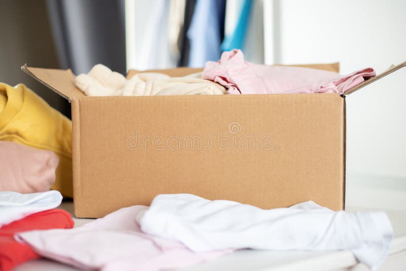 Online Delivery of Clothes, Orders from an Online Store, a Package with ...