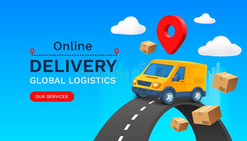 Online Delivery Global Logistics on Mobile, Delivery within the City ...