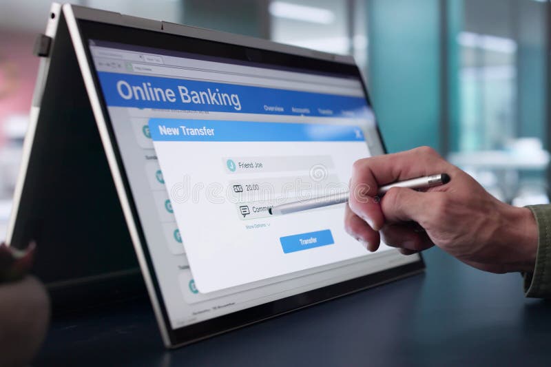 Online Digital E Invoice Statement Stock Image - Image of online ...