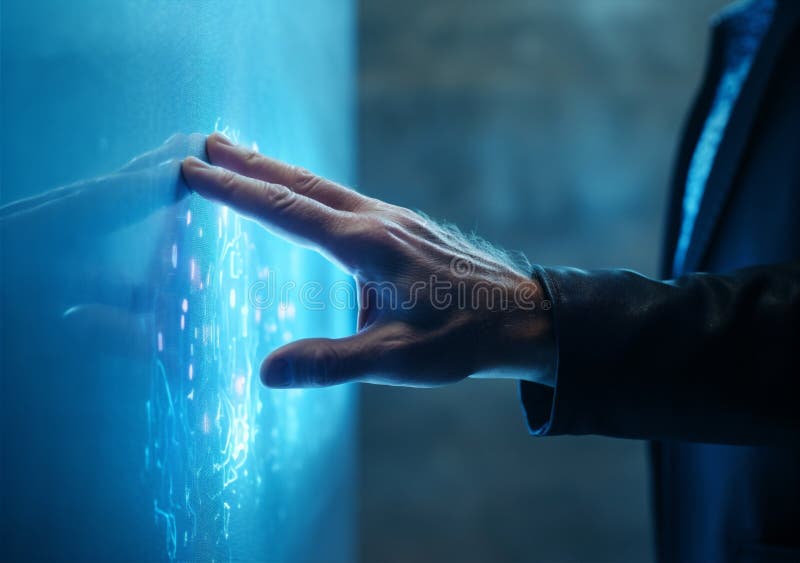 Online Digital Virtual Concept Business Innovation Technology Hand ...