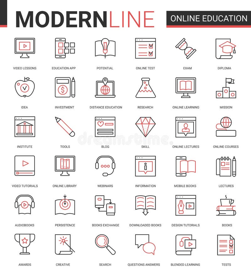 Educational Technology Word Concepts Banner Stock Vector - Illustration ...