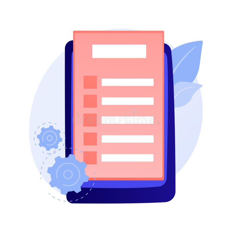 Online Document Form Vector Concept Metaphor Stock Vector ...