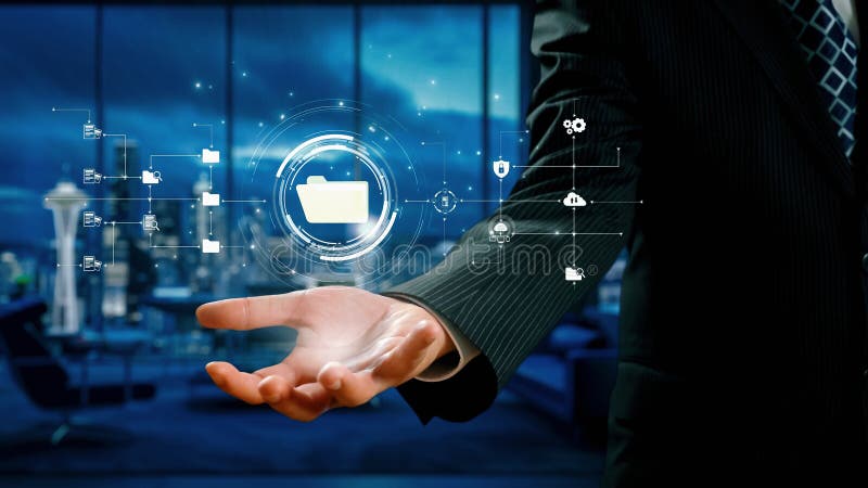 Online Documents Folders Management Streamlining Workflows UUID Stock Photo - Image of virtual ...