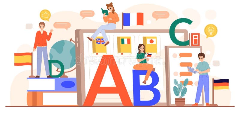 Students Languages Stock Illustrations – 320 Students Languages Stock ...