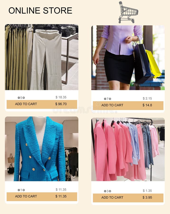 Online Ecommerce Shopping on Screen Using App Stock Photo - Image of ...